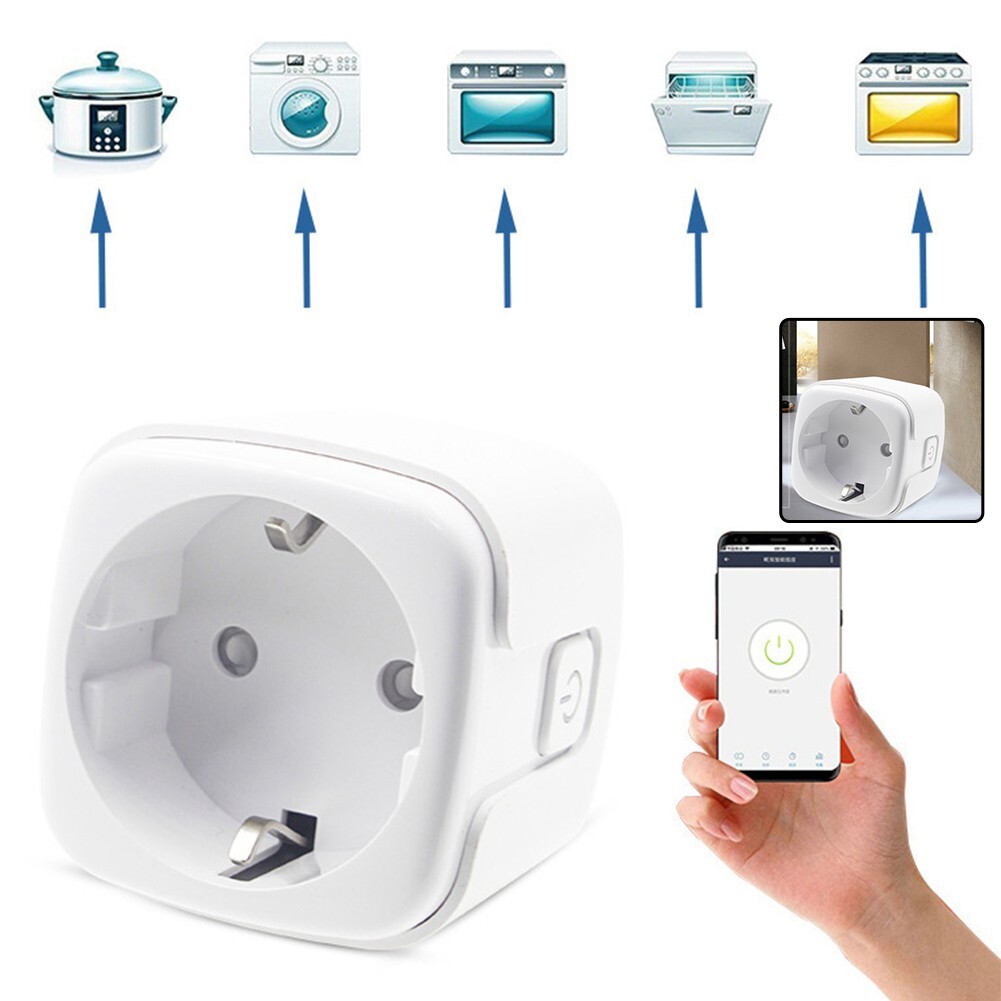 Smart Socket Metering Metering Power Power Socket Plug ABS+PC Fireproof ...