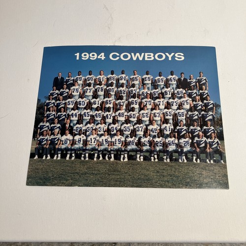 Dallas Cowboys 1994 Super Bowl Champs Team Roster 8x10 Photo. #8 Troy ...