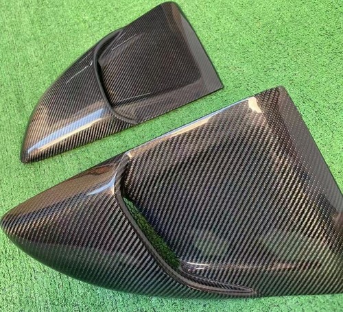 Carbon Fiber Car Rear Window Louver Shutter Covers Fit For Porsche 982 ...
