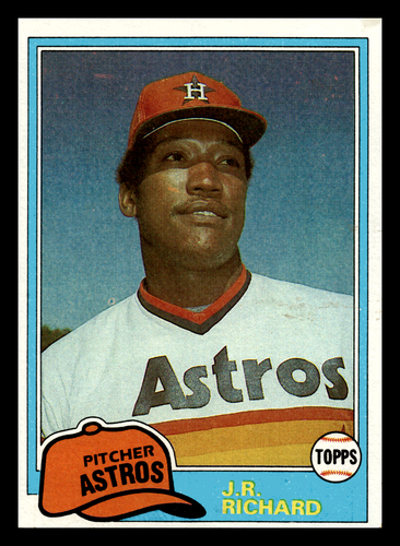 1981 Topps J.R. Richard Houston Astros #350 VG-EX Baseball Card | eBay