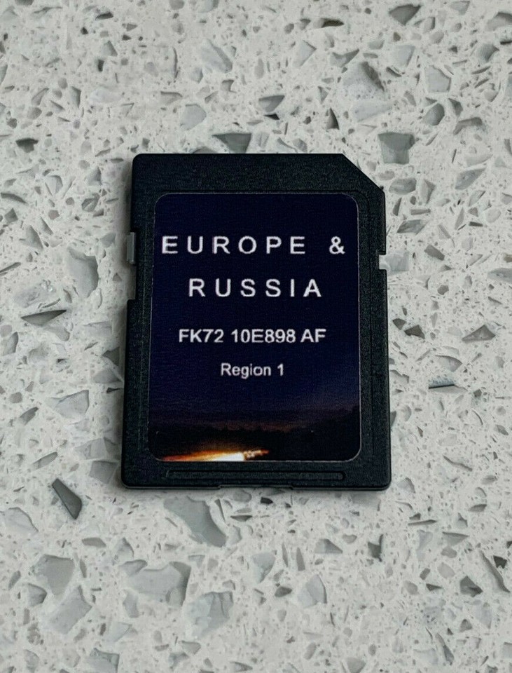 LAND RANGE ROVER DISCOVERY EVOQUE SAT NAV NAVIGATION SD CARD FK7210E898 ...