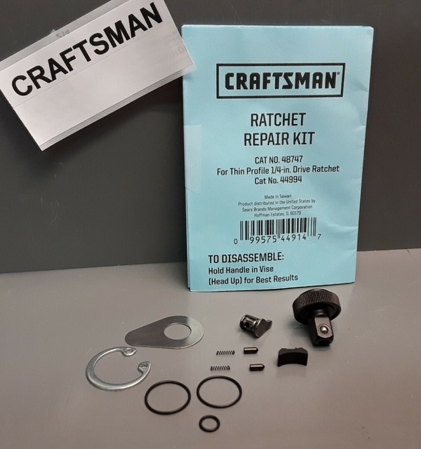 Craftsman Ratchet Repair Kit 48747 for ¼" Thin Profile Quick Release ...