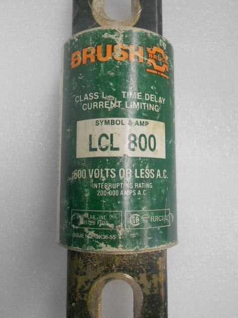 Nice Brush LCL 800 Amp Fuse KRP-C-800 Class L 800 Amp | eBay