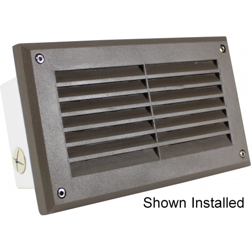 Step Light Cover Face-plate BLACK 8-7/8X5 inch LOUVER AND GLASS | eBay