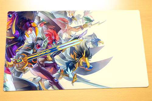 No.333 Yugioh TCG Playmat Blackwing Armed Wing Silverwind the Ascendant ...