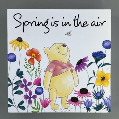 Winnie the Pooh “Spring is in the Air” Wall Sign | eBay