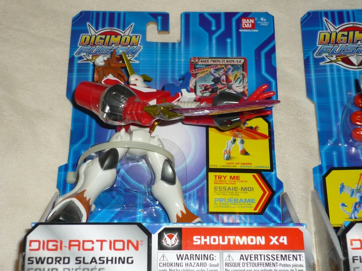 Digimon Fusion Shoutmon X4