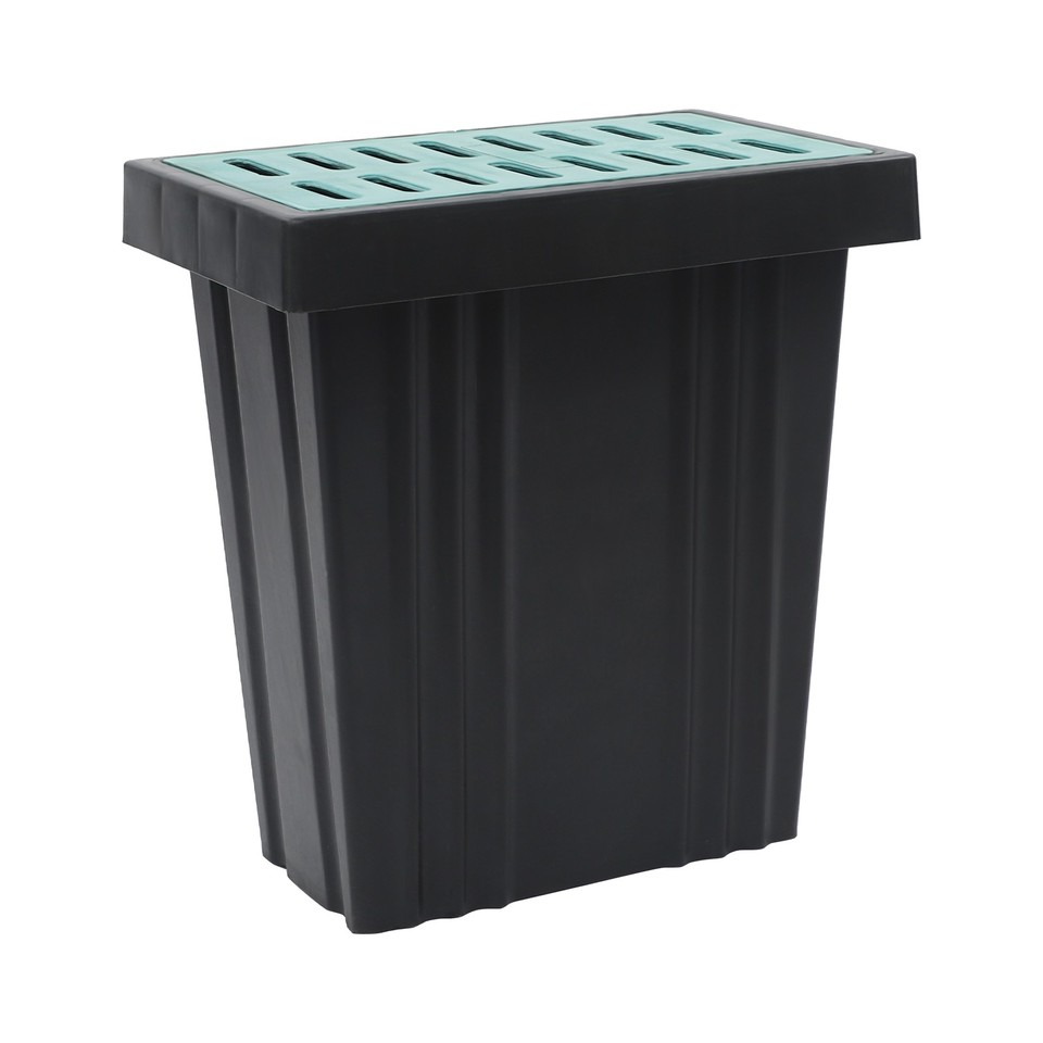 Large Catch Basin with Grate for Drainage Yard Downspout Lawn Municipal ...