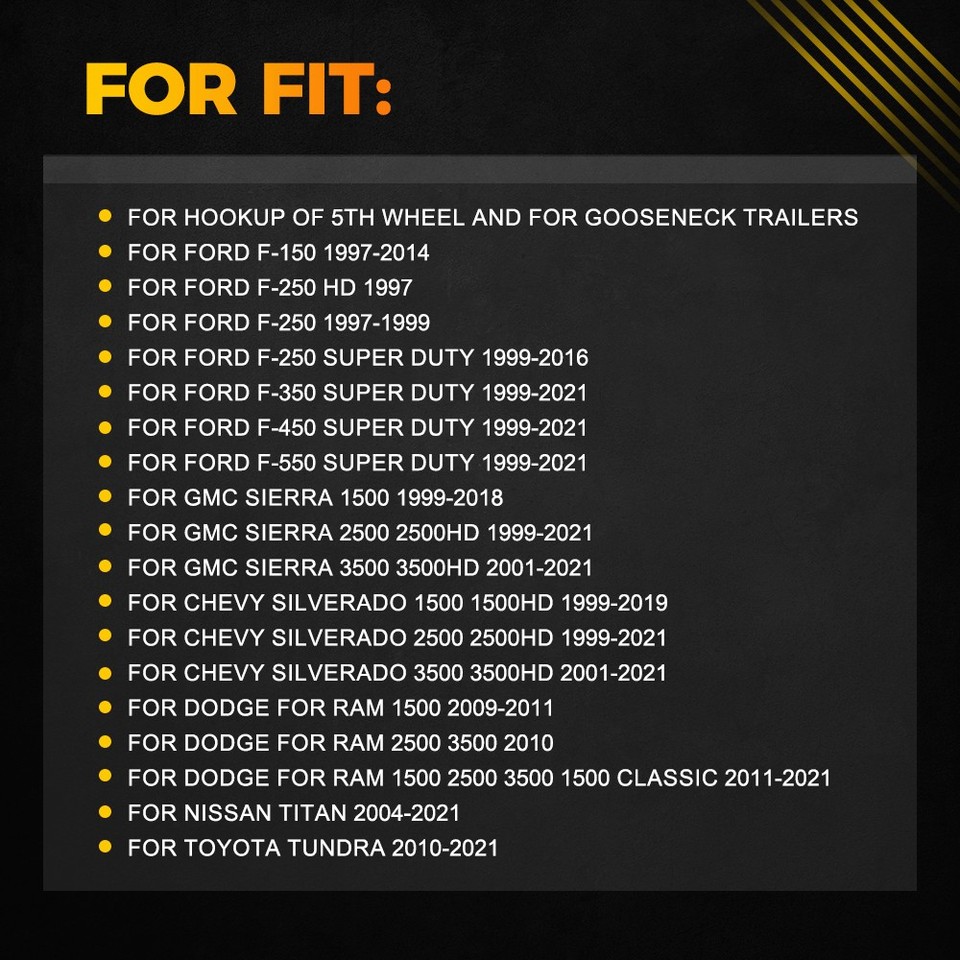 7 Pin Trailer Wiring Harness Extension Connectors Truck For Ford F-150 ...