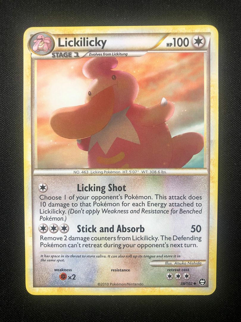 Pokemon Lickilicky Card Lickilicky 12/132 Values MAVIN