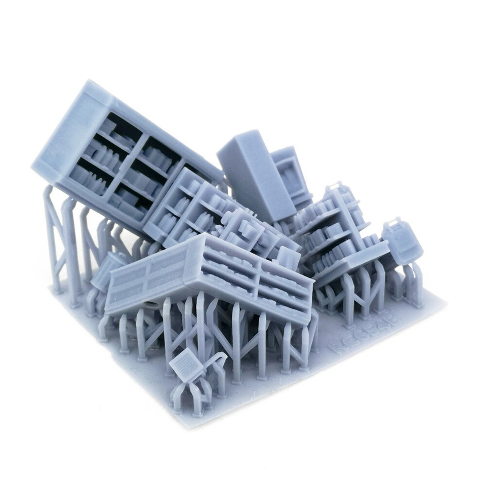 Outland Models Railway Scenery Market/Store Interior Accessories Set HO ...