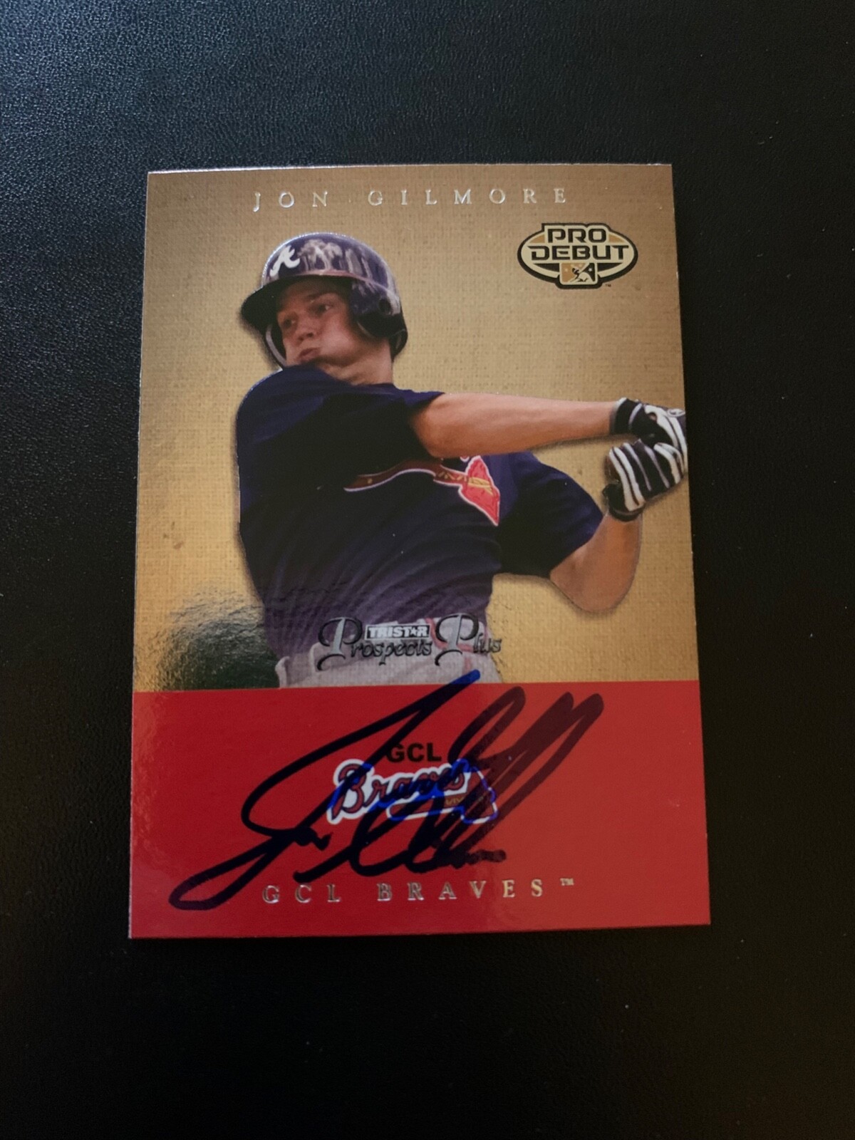Jon Gilmore Signed 2007 TRISTAR Prospects Plus Card Atlanta Braves ...