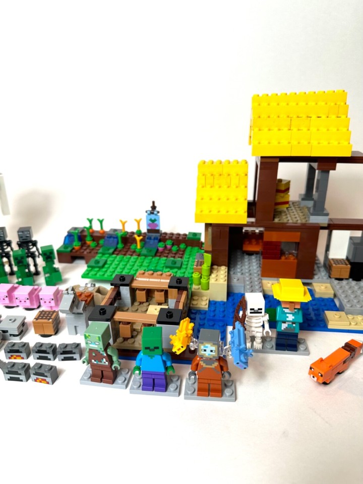 Lego Minecraft Farm Cottage lot w/minifigures and more - used | eBay