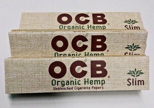 3 Packs Authentic OCB Organic Hemp King Size Slim Rolling Papers & Tips ...