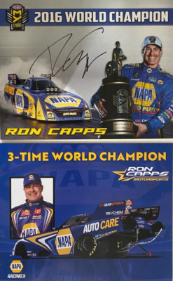 RON CAPPS NHRA SIGNED DON SCHUMACHER DRAG RACING 2016 CHAMPION ...