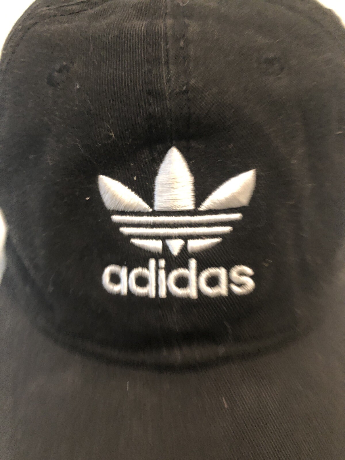 Vintage Adidas Logo Hat Cap Black Adjustable Cap Adid… - Gem