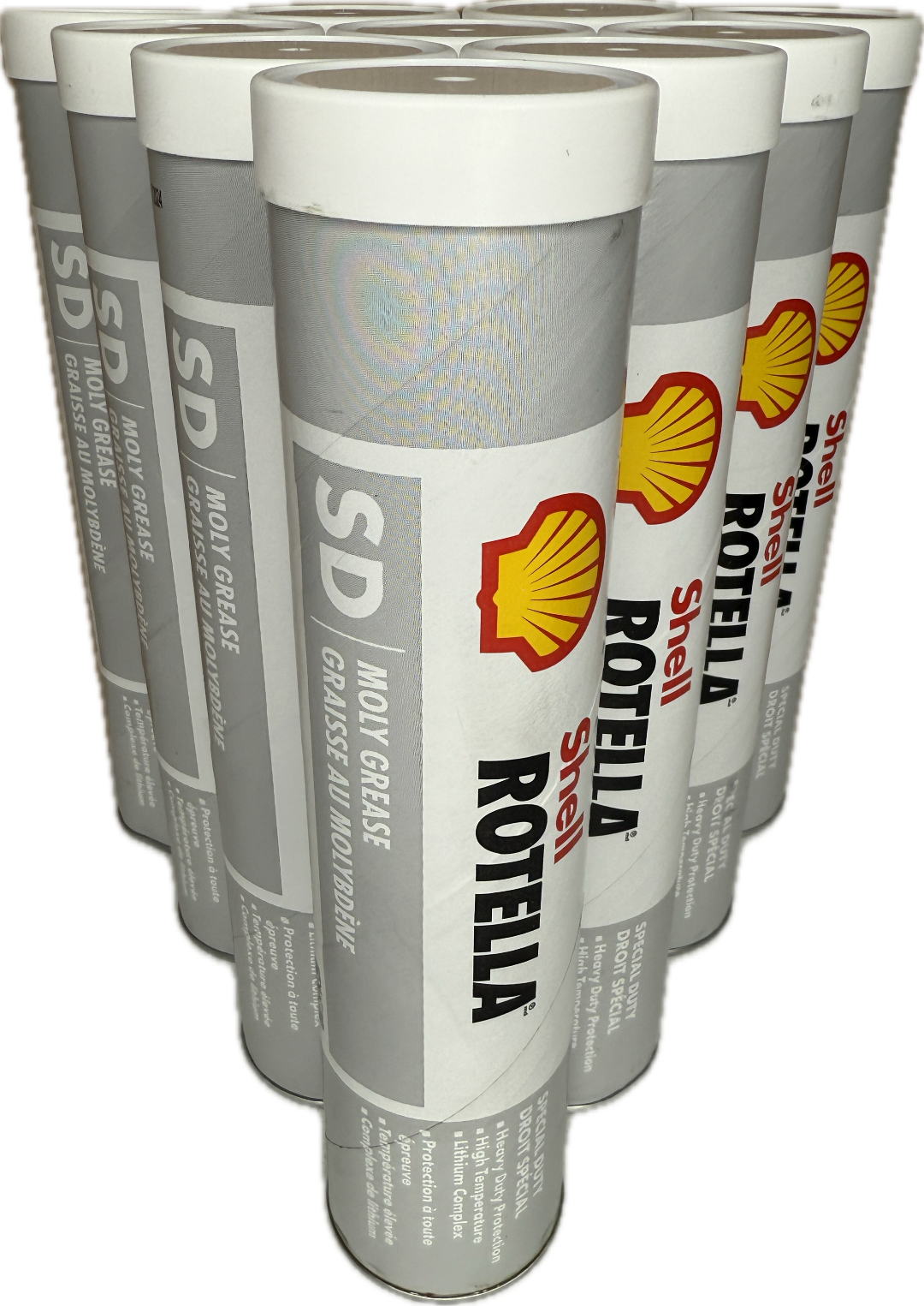 Shell Rotella SD 10x14oz Grease 3% Moly #2 Heavy Duty Lithium Complex ...