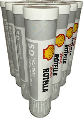 Shell Rotella SD 10x14oz Grease 3% Moly #2 Heavy Duty Lithium Complex ...