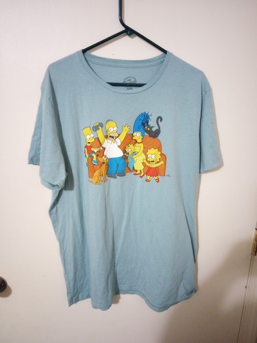 The Simpsons Men's XXL Short Sleeve T-shirt Blue | eBay