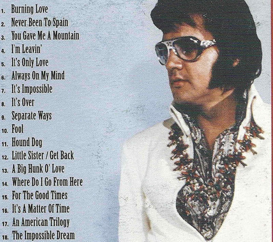 ELVIS PRESLEY (BURNING LOVE rare Greek promo cd 18 tracks) [CD] | eBay