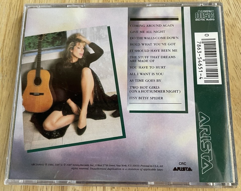 Carly Simon "Coming Around Again" Arista CD :: 1986/1987 :: 11 Tracks ...