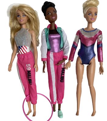 Lot of 3 Barbie 59 Malibu Sportware Articulated 12” Athletic Dolls | eBay