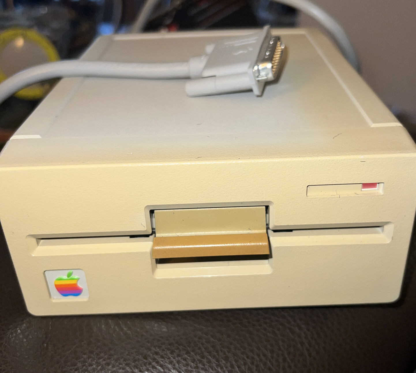 2 Rare Vintage Apple 5.25 Floppy Disk Drive External white Macintosh ...