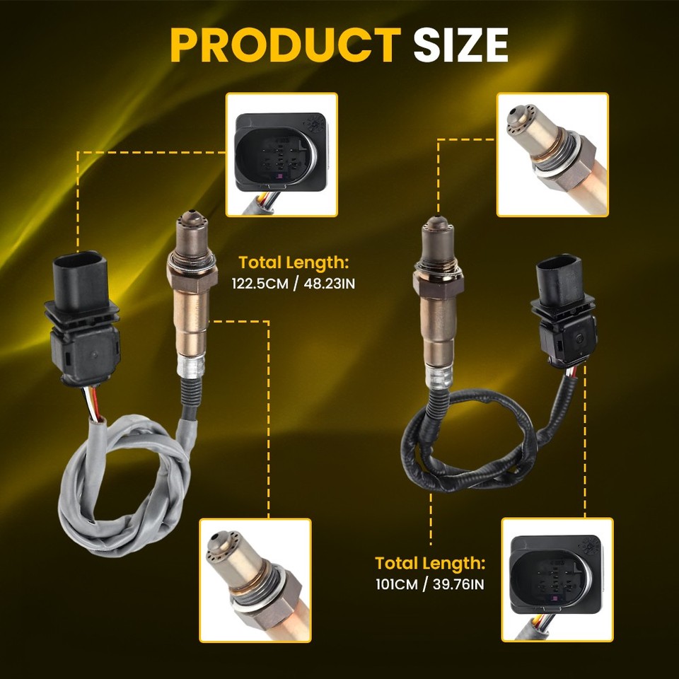 8X 234-4876 For BMW X5 X3 08-07 Cylinder 1-6 Up+Downstream O2 Oxygen ...