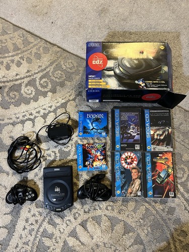 Sega Genesis CDX Console- CIB, 2 Controllers. Pack In CDs, 4 Extra ...