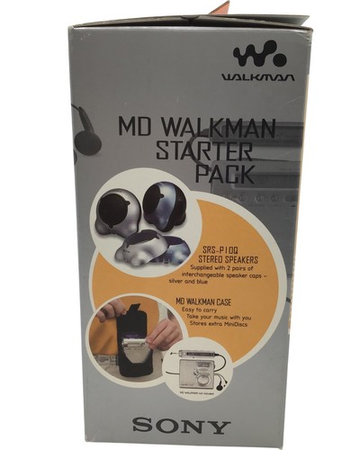 Sony MD Walkman Starter Pack with SRS-P100 Speakers & Carry Case | eBay