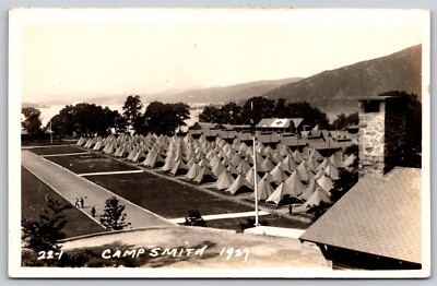 Postcard Outdoor Tents Medical Building Camp Smith 1927 RPPC C62 | eBay