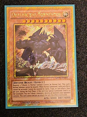 Yugioh (Yu-Gi-Oh Obelisk The Tormentor MVPC-EN001 Limited Edition Movie ...