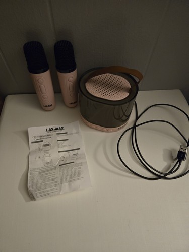 LAX-MAX New Generation Wireless Speaker With 2 Wireless Mics | eBay