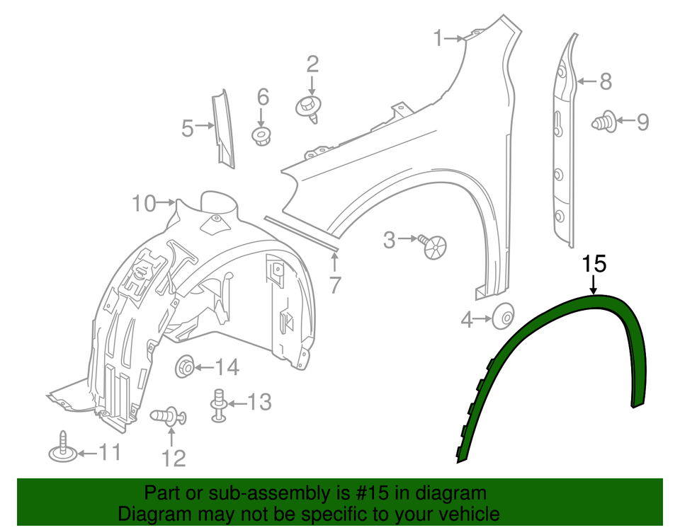 Genuine Mercedes-Benz Wheel Opening Molding 156-885-23-22 | eBay