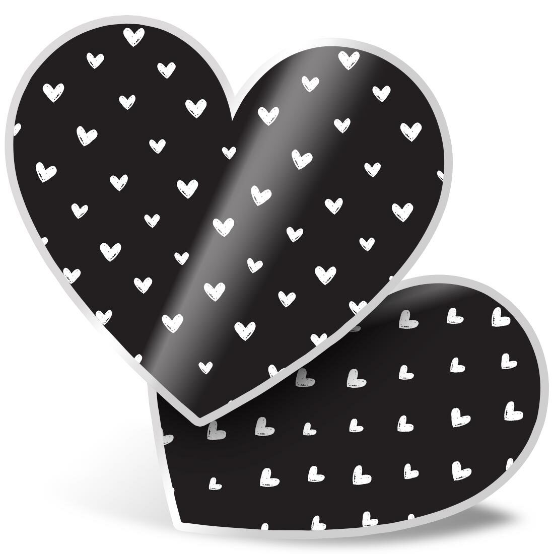 2 x Heart Stickers 7.5 cm - Cute Tiny Love Hearts Pretty #2599 | eBay