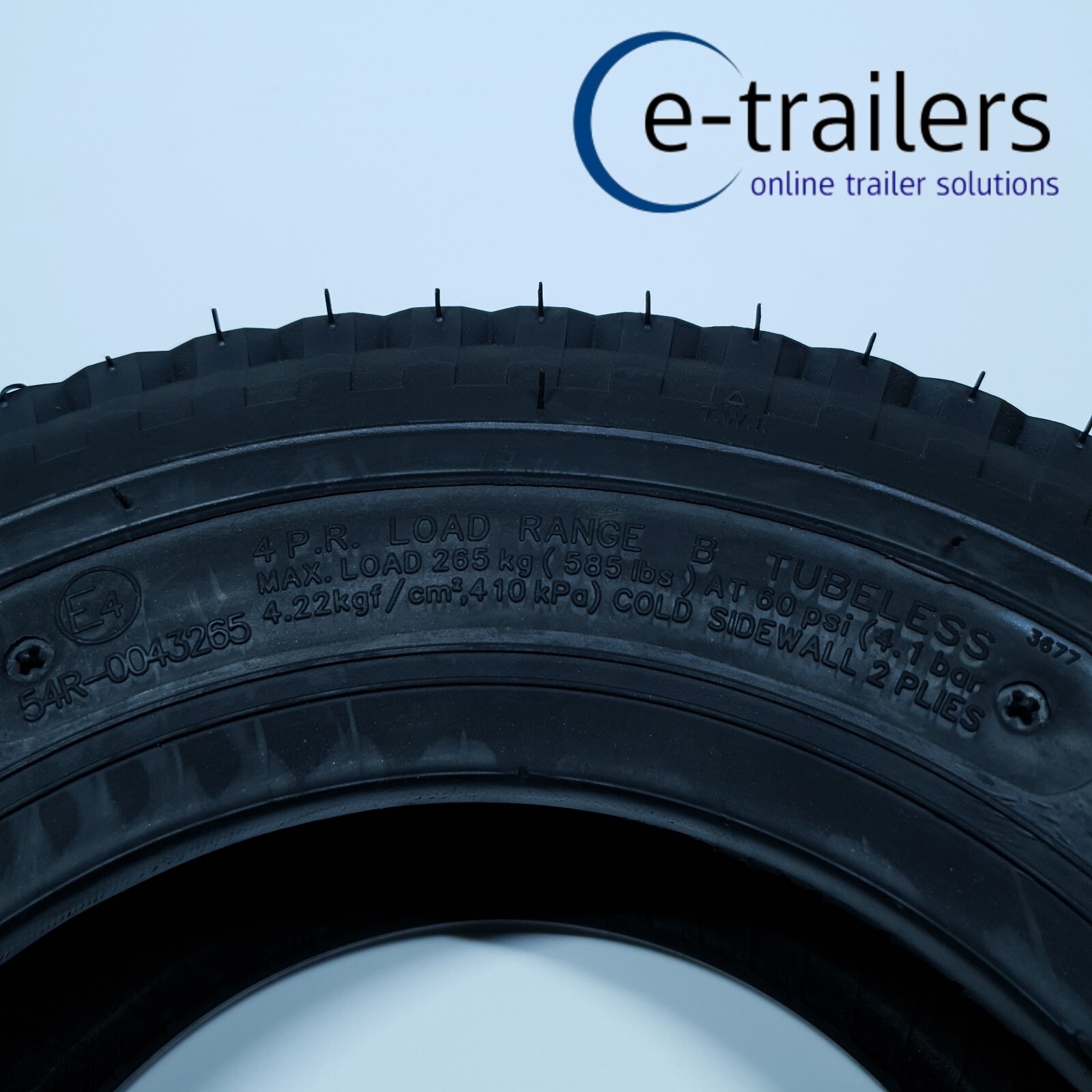 Kenda 400-8 4.00-8 400x8 4.80/4.00-8 High Speed 4Ply Trailer Tubeless ...