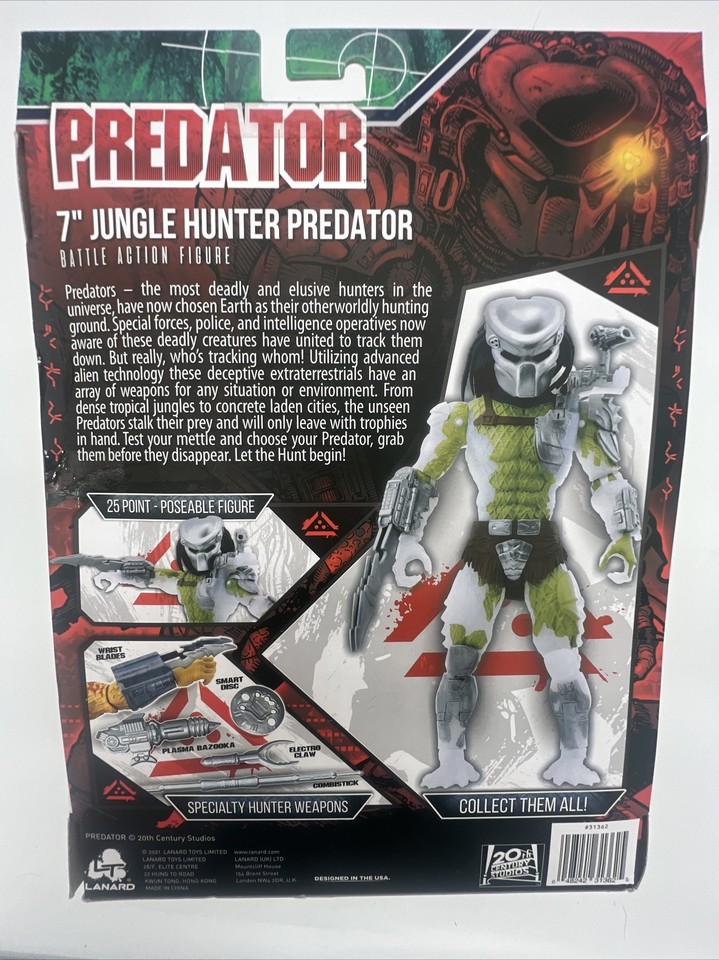 New Predator Collection Jungle Hunter Predator 7" Figure 2021 Lanard ...