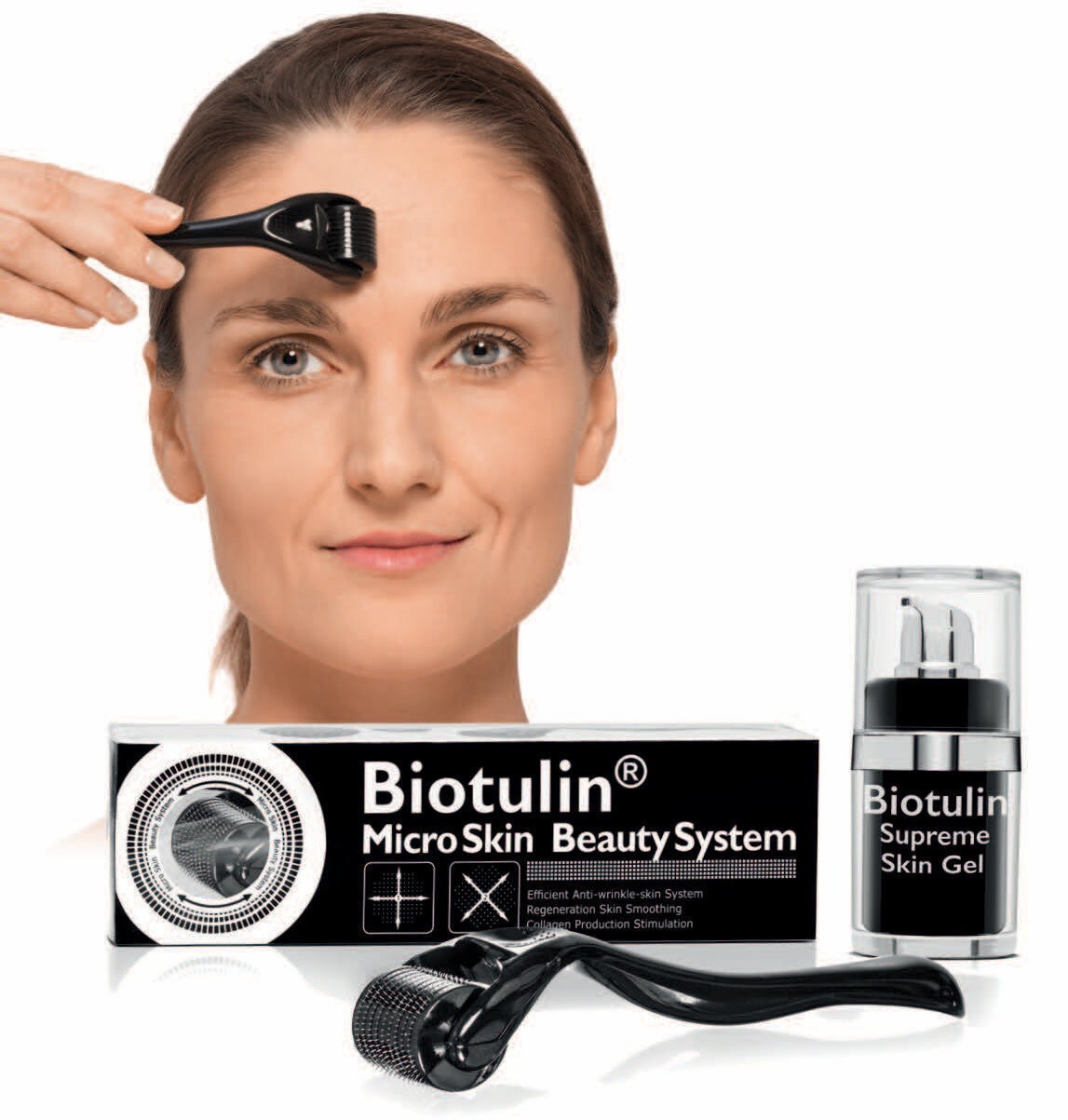 BIOTULIN Biotulin Supreme Skin Gel (15ml) & Skin Roller Micro Skin ...