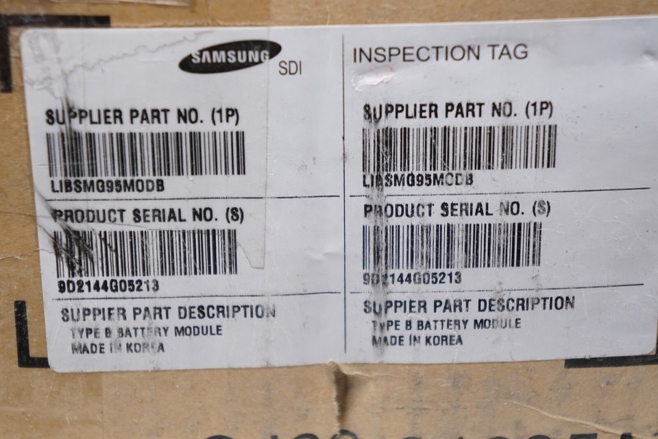 New OEM Samsung APC LIBSMG95MODB Li-Ion Battery 9540A Battery Module ...
