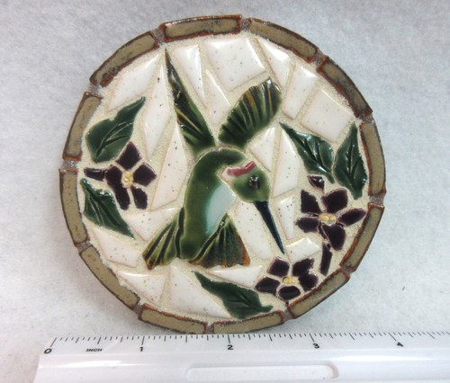 Hummingbird Mosaic Coaster, Mosaic Art Handmade Ceramic Tile Trivets ...