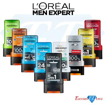 L'Oreal Men Expert Shower Gel Variation 300ml Body Wash Assorted | eBay