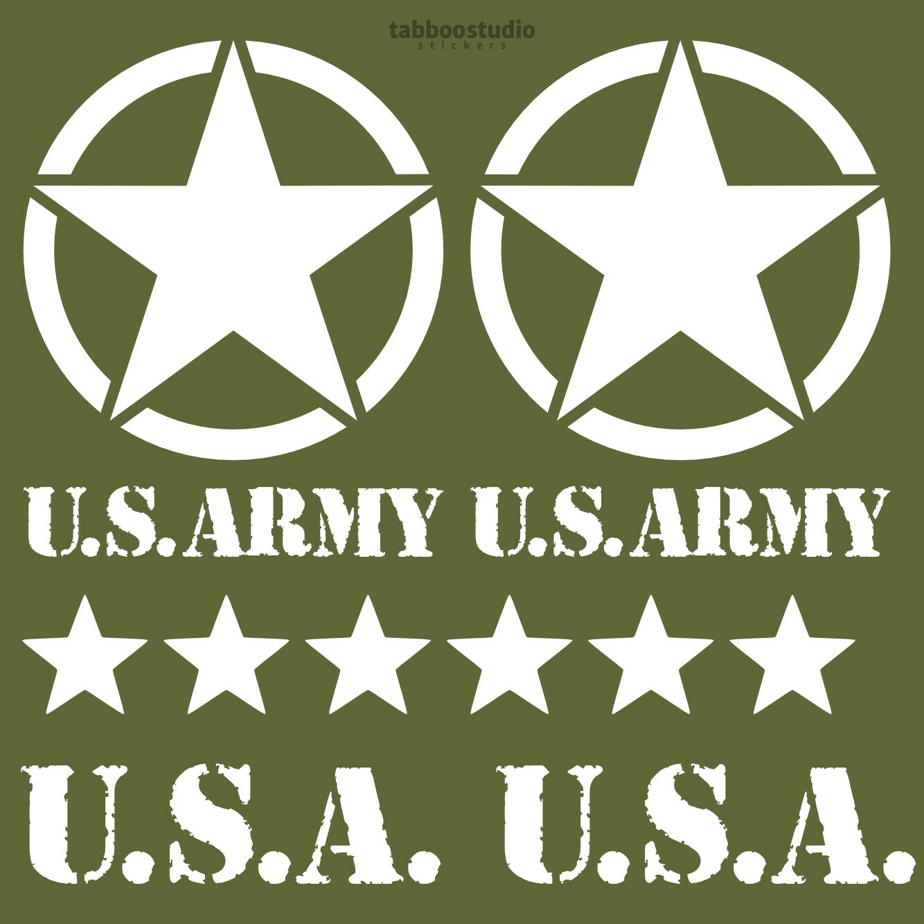 12 Pegatinas estrellas moto US army depósito para scrambler cafe racer ...