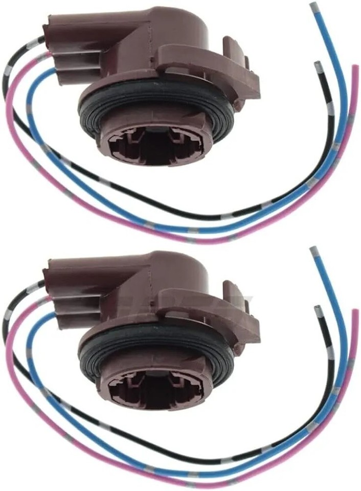 2pcs 3157 4157 Bulb Socket Pigtail Harness Wire Plug for Turn Signal ...