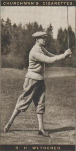 1927 Churchman's Famous Golfers - Tobacco Small Roger Wethered #48 for ...