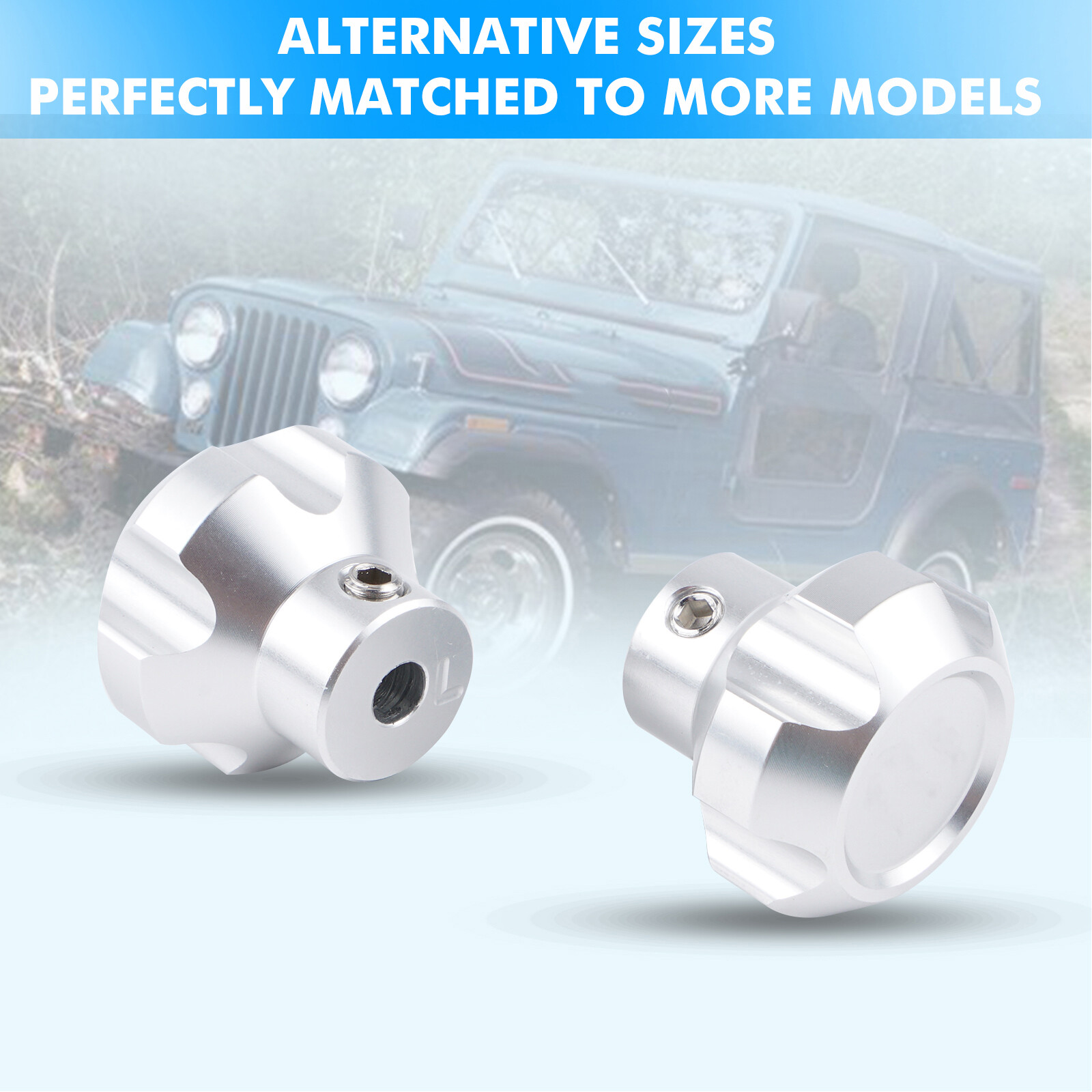 6pcs Aluminum Dash Control Knob Dash Knobs Kit For Jeep CJ5 CJ7 CJ8 ...