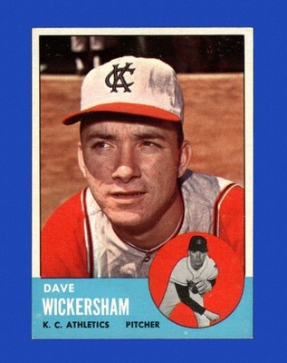 1963 Topps Set-Break #492 Dave Wickersham NR-MINT *GMCARDS* | eBay