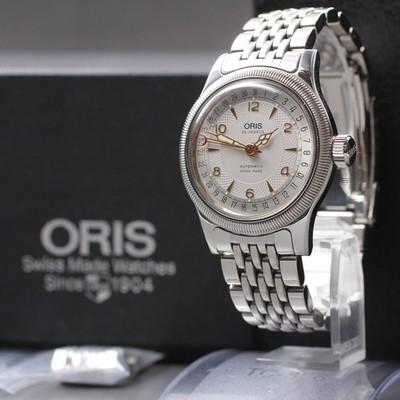 *Boxed,Papers* ORIS Big Crown Pointer Date 7463C Silver Automatic AT ...