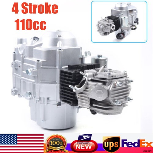 110cc 4 Stroke Electric Start Auto Transmission Engine Motor For ATV GO ...