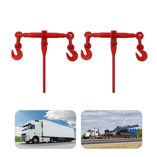 2 Pack Heavy Duty 3/8''-1/2'' Ratchet Load Chain Binder Truck Flatbed ...