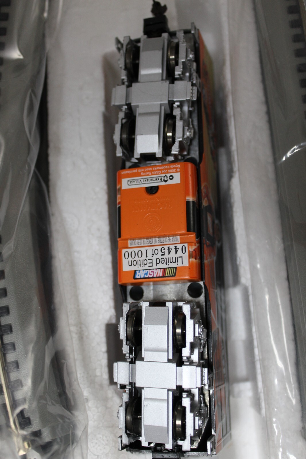 Bachmann HO Train Engine Hawthorne Village Tony Stuart Nascar Train ...